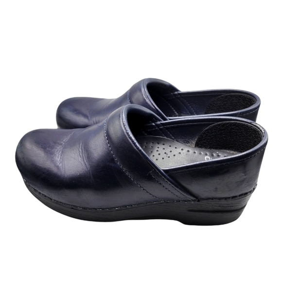 Dansko | Shoes | Dansko Midnight Blue Leather Clogs | Poshmark